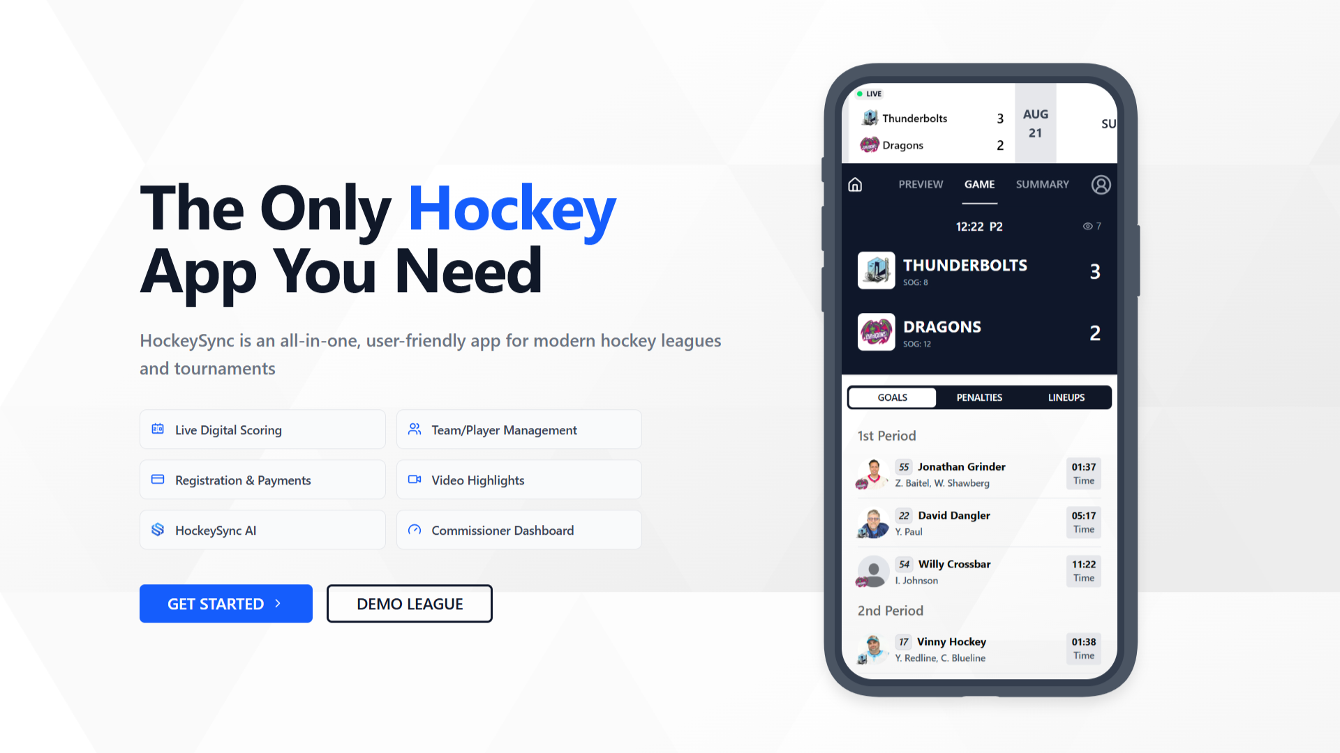 Hockey League Management Software | Hockey Team Software | HockeySync